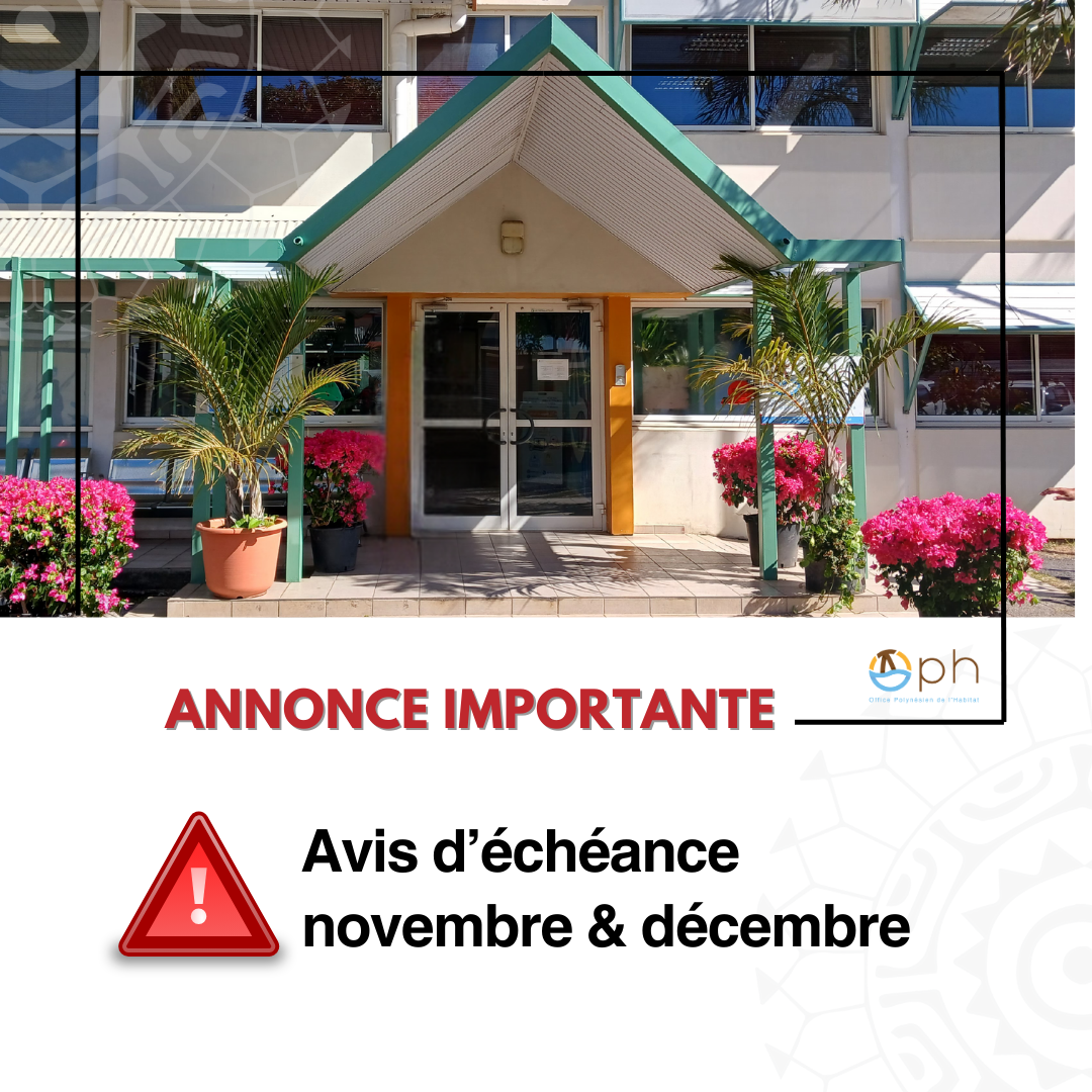 AVIS IMPORTANT : Distribution des Avis d'Échéance de Novembre et ...